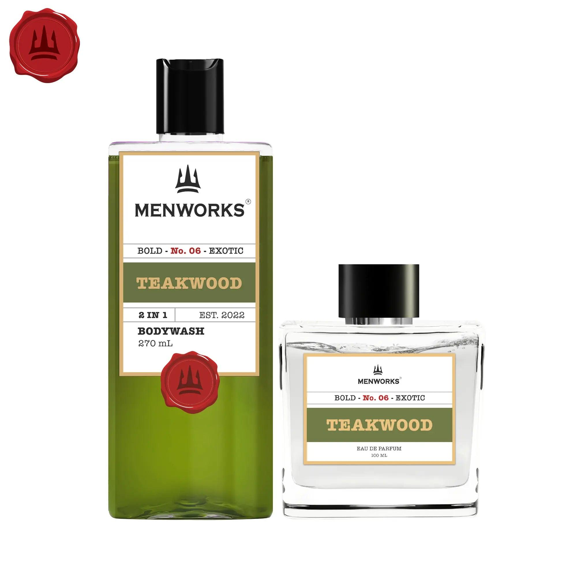 Teakwood Combo (Body wash 270 ml+ Perfume 100 ml) Menworks